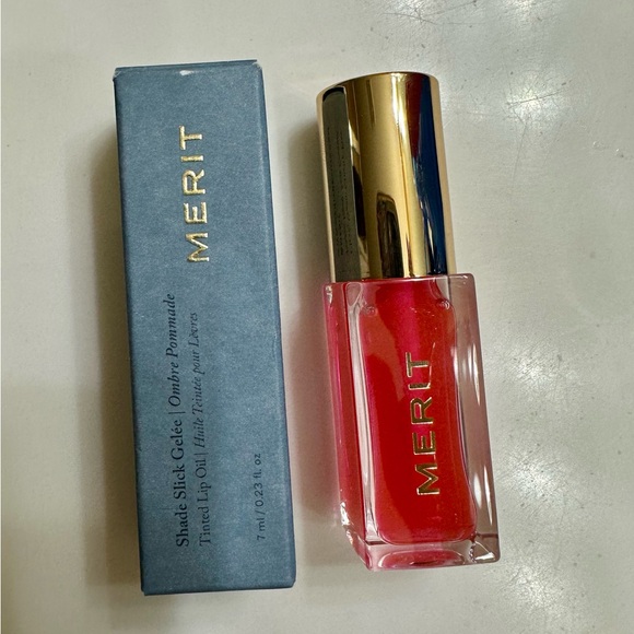 Merit | Makeup | Merit Shade Slick Tinted Lip Oil Les Deux Sheer Pink ...